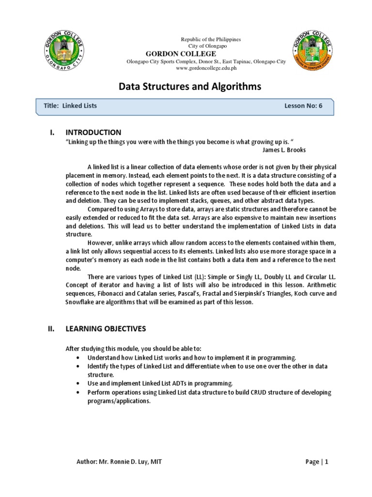 DSA Lesson 6 | PDF | Array Data Structure | Computing
