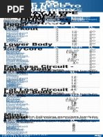 BBG Pre-Training Week 1 Routine | PDF | Physical Exercise | Recreation