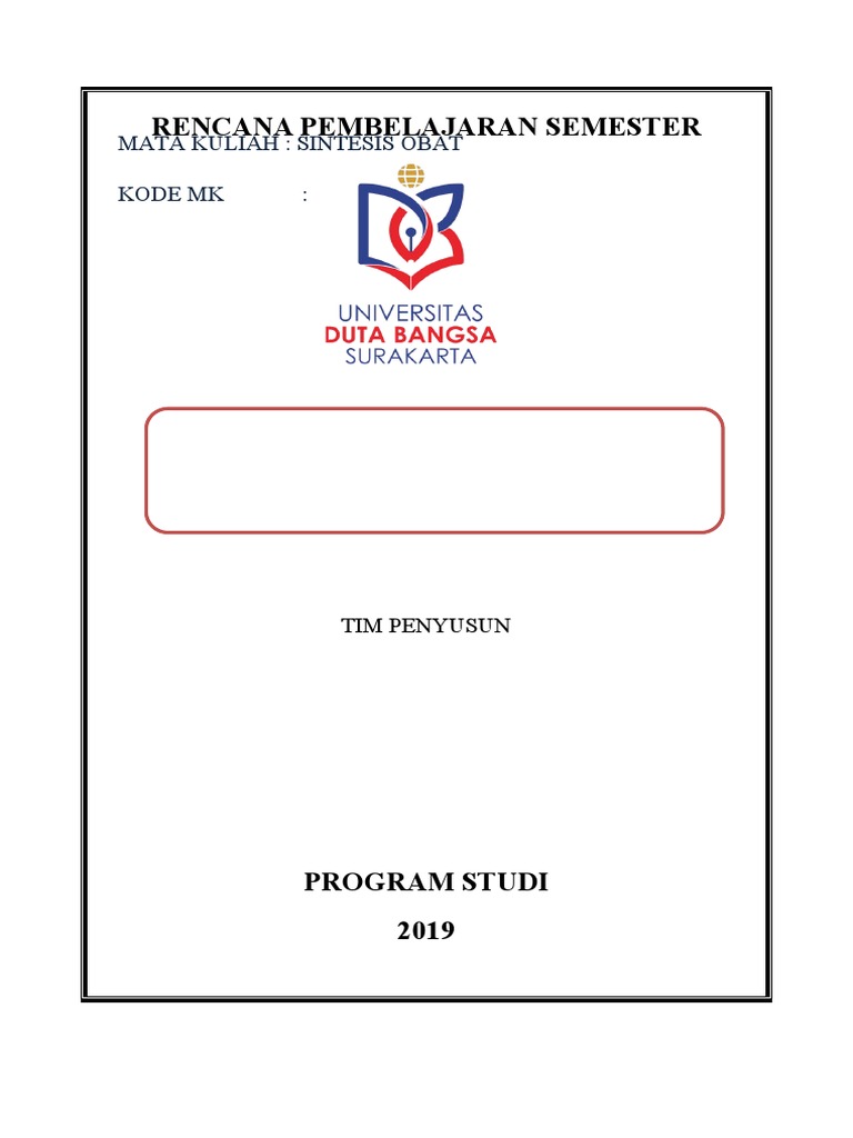 Rps Sintesis Obat | PDF