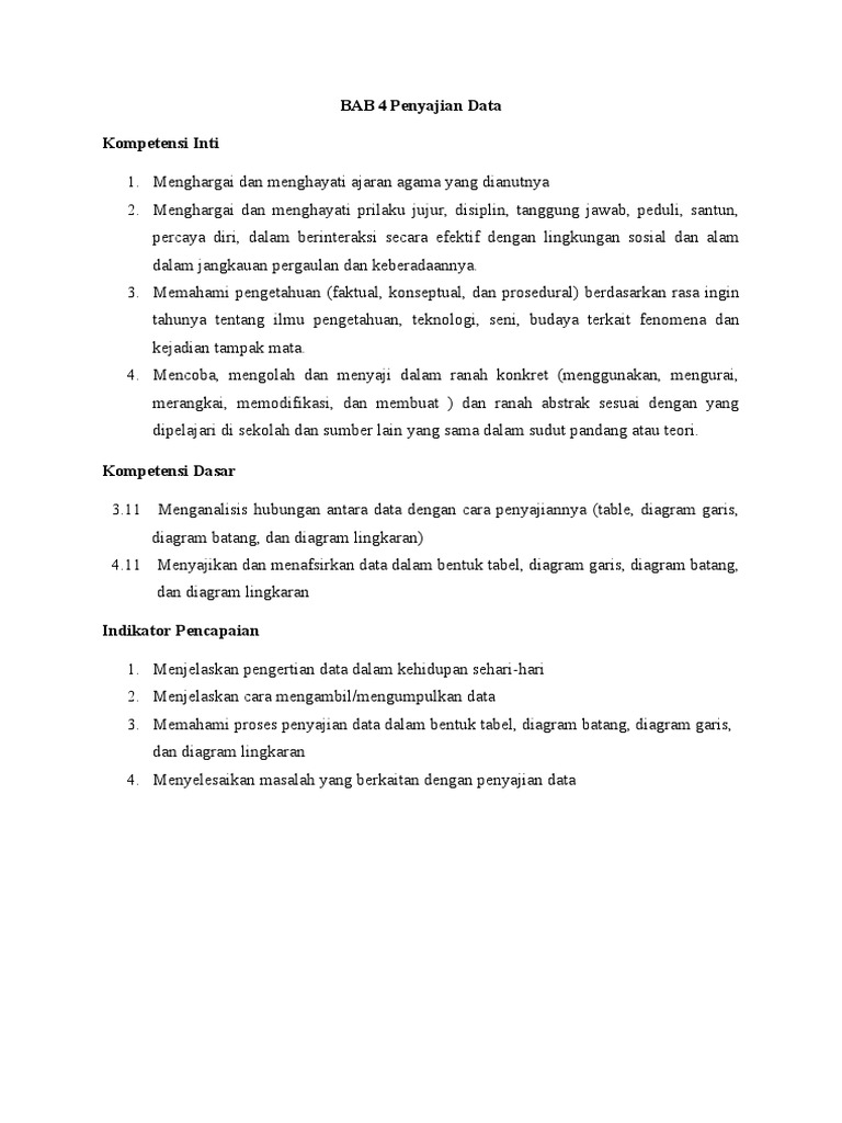 Bab 4 Penyajian Data 2 | PDF