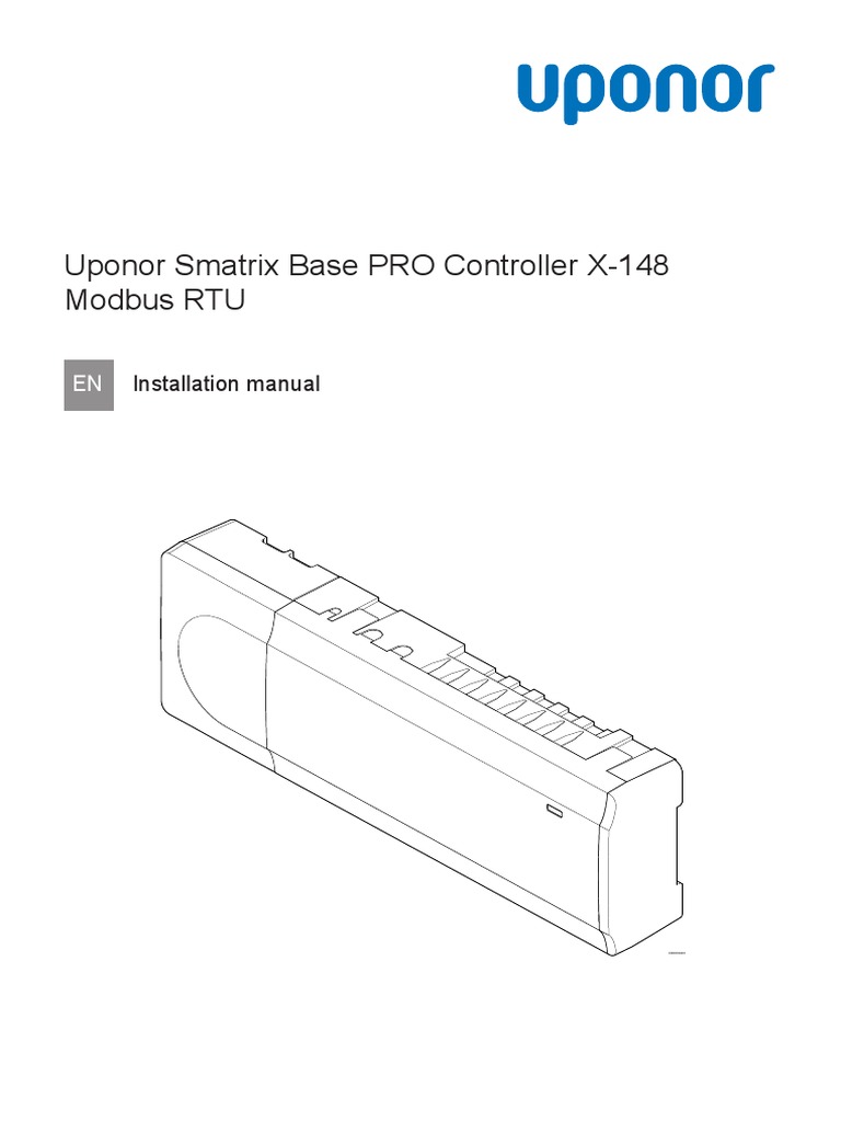 Uponor Smatrix Base PRO Controller X-148 Modbus RTU: Installation ...