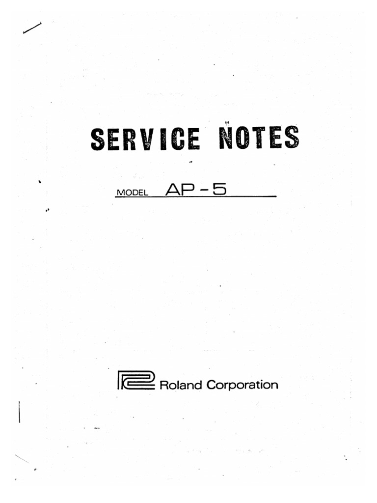 Roland AP 5 Phaser Schematics | PDF