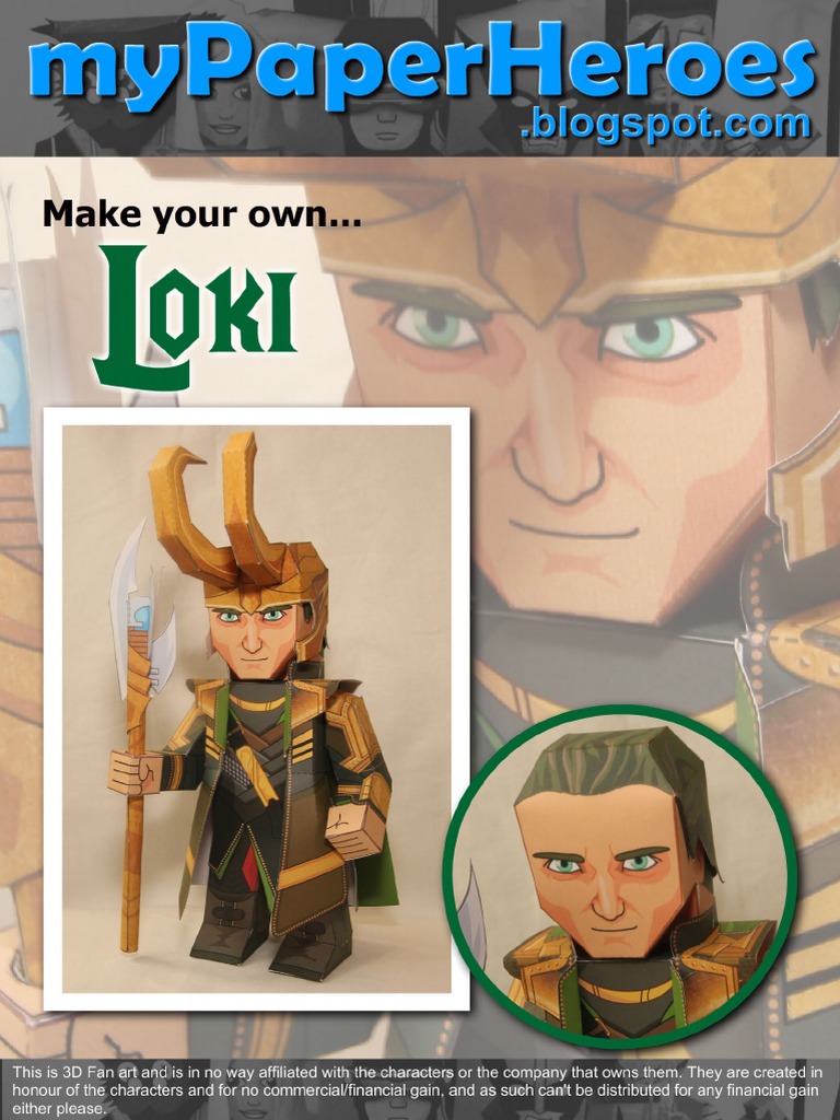 Mypaperheroes Avengers Loki | PDF