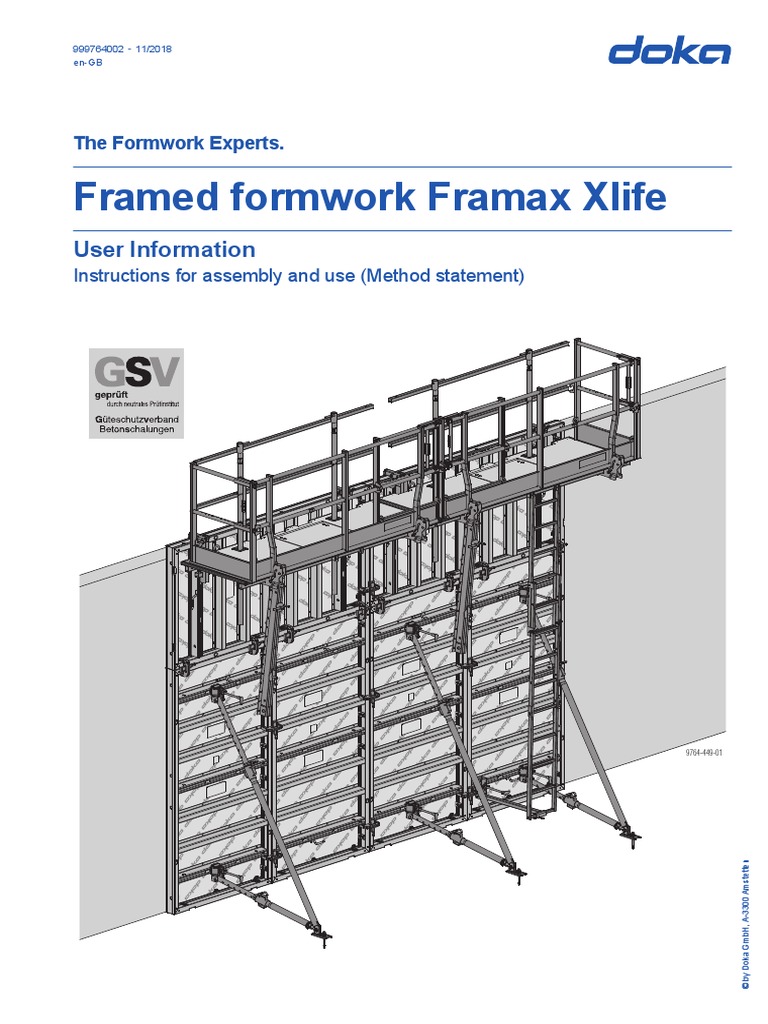Doka Formwork | PDF | Safety | Crane (Machine)