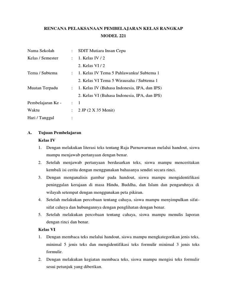 TT1 - RPP PKR | PDF
