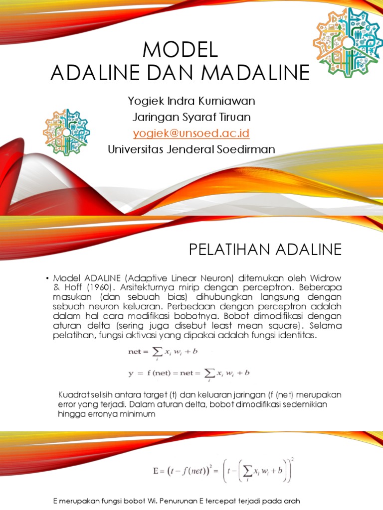 8-Model Adaline Dan Madaline - Yogiek Indra Kurniawan | PDF