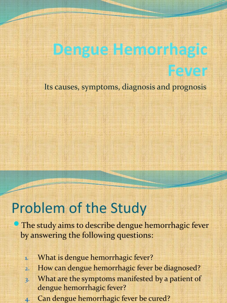 Understanding Dengue Hemorrhagic Fever | PDF | Animal Diseases ...