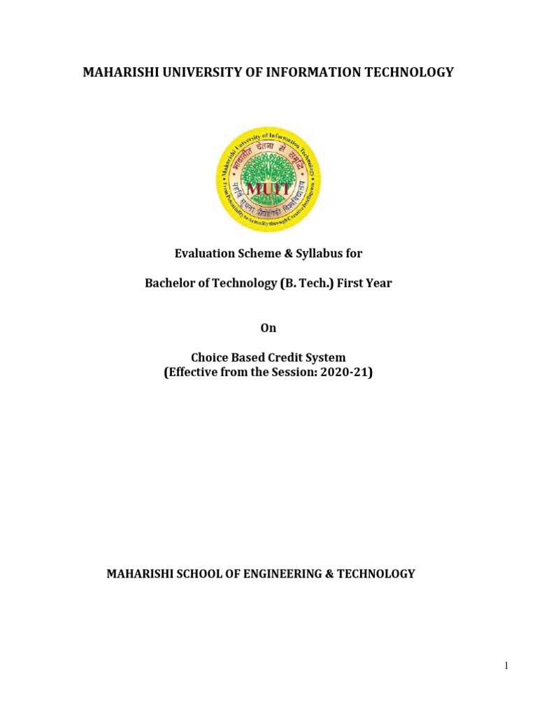 B Tech First Year Syllabus Common For All | PDF | Electrical Network ...