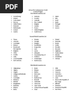 List of Countries 2025 | PDF | Africa | Americas
