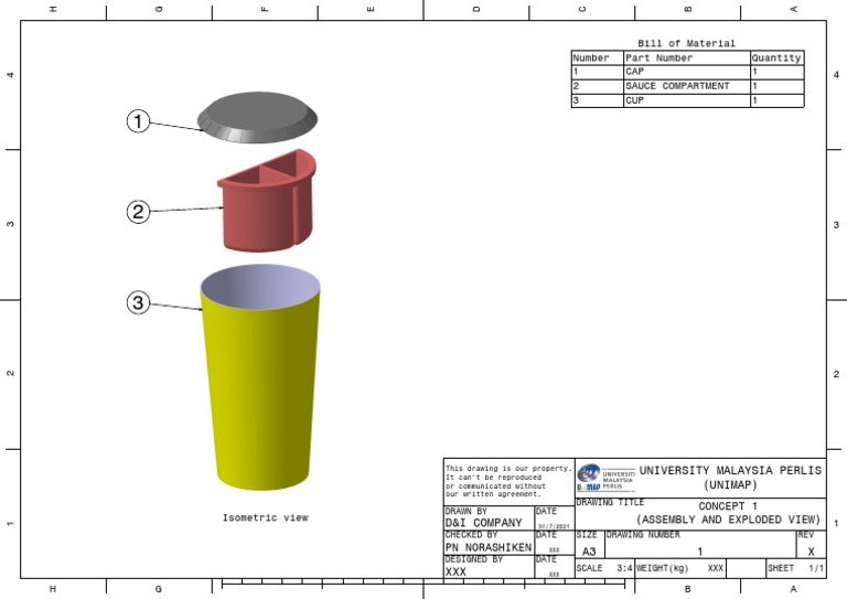 Technical Drawing - Assembly - and - Exploded - View | Download Free ...