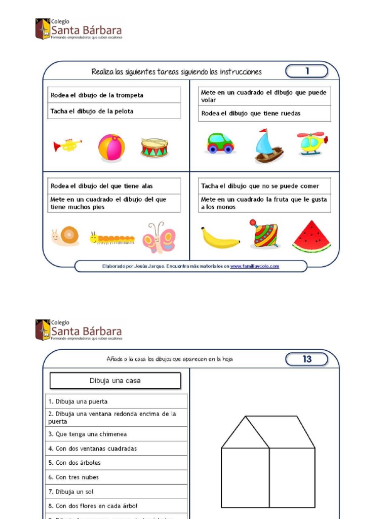 Fichas de Instrucciones | PDF