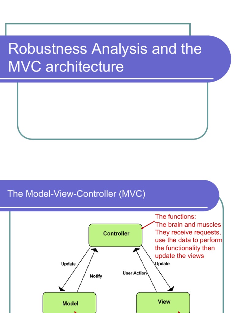 04 MVC and Robustness Analysis | PDF | Use Case | Computing