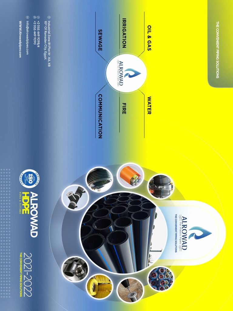 ALROWAD HDPE Pipes & Fittings Solutions | PDF | Pipe (Fluid Conveyance ...