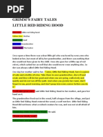 Little Red Riding Hood and The Wolf - Poem by Roald Dahl | PDF