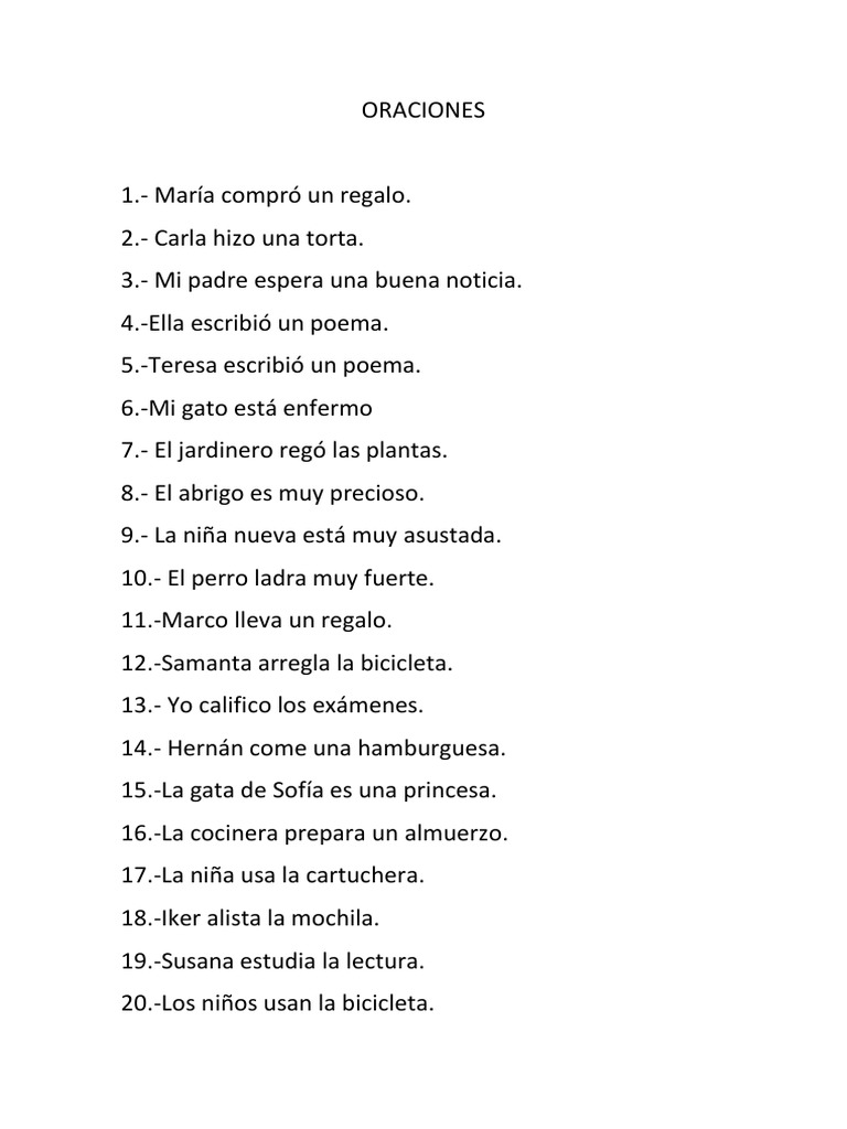 Oraciones Pdf