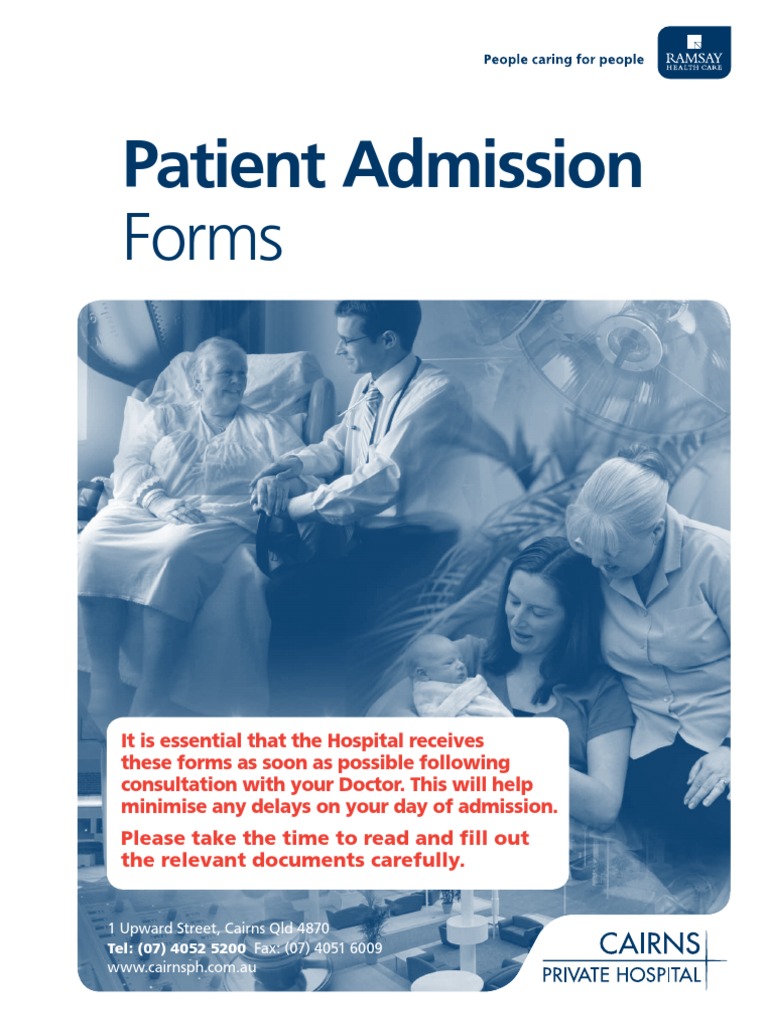 Patient Admission: Forms | PDF | Surgery | Hospital
