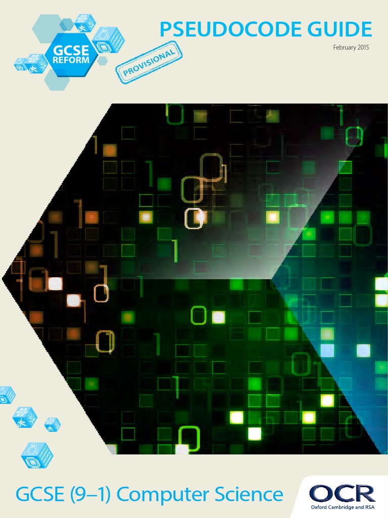 Pseudocode Cheat Sheet Guide | PDF | Subroutine | Variable (Computer Science)