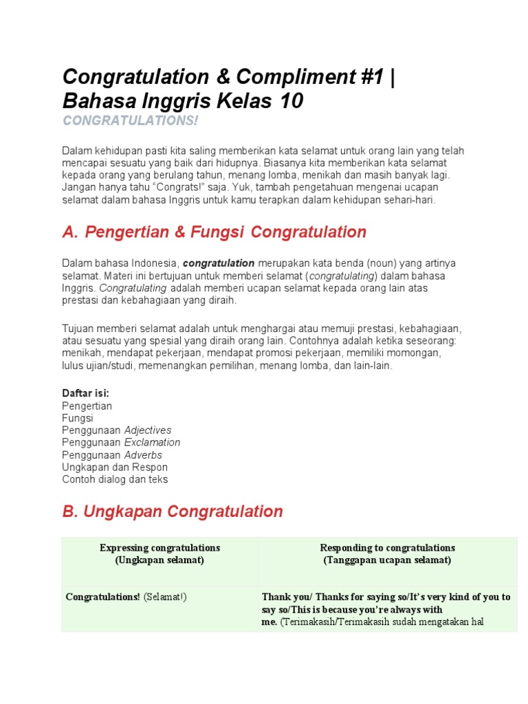 Congratulation 2 | PDF