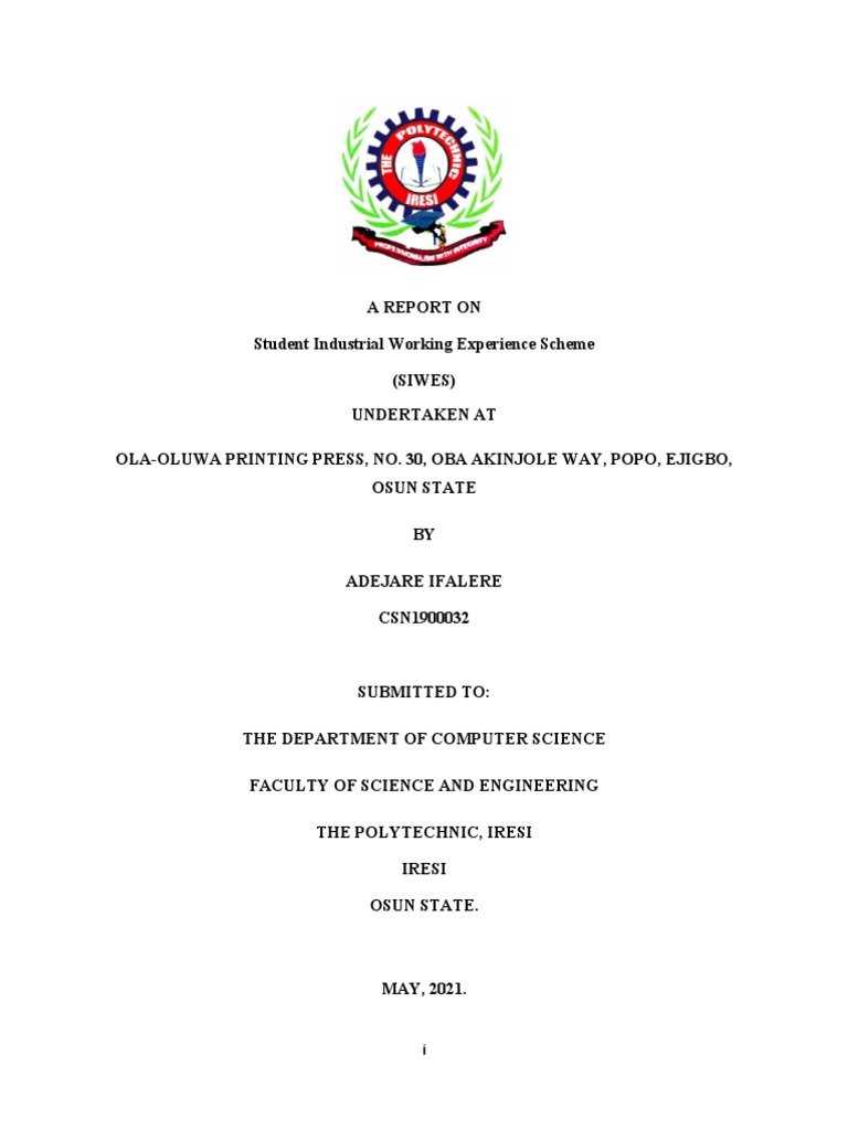 Student Industrial Work Experience | PDF | Spreadsheet | Microsoft Excel