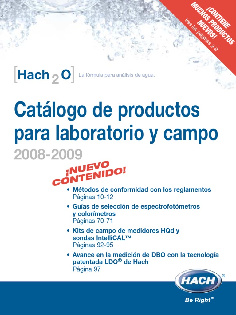 Catálogo Hach | PDF | agencia de Proteccion Ambiental de los Estados ...