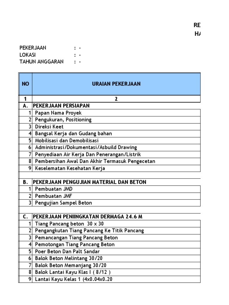 Perhitungan Volume Pekerjaan Konstruksi | PDF