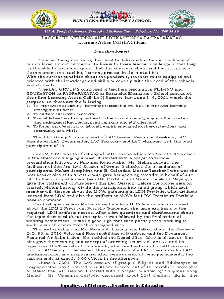 LAC Program Improves Teaching Skills | PDF | Teachers | Learning