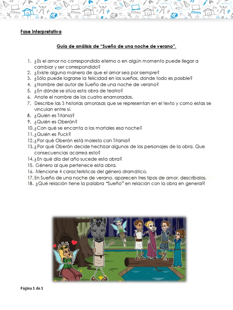 Análisis de "Sueño de una noche de verano" | PDF