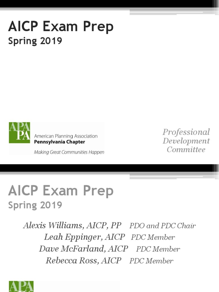 2019 APA PA AICP Exam Prep | PDF | Test (Assessment) | Fifth Amendment ...