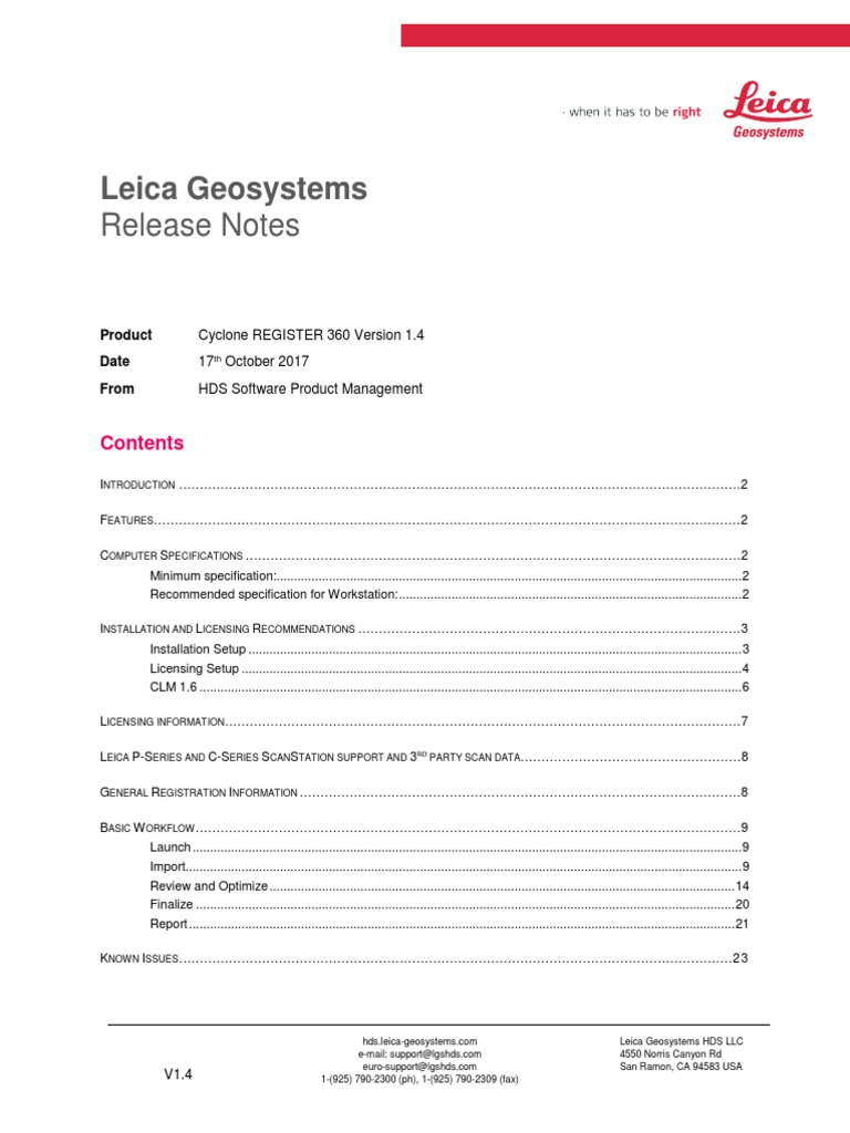 Leica Cyclone Register 360 Rel | PDF | Image Scanner | Computer File