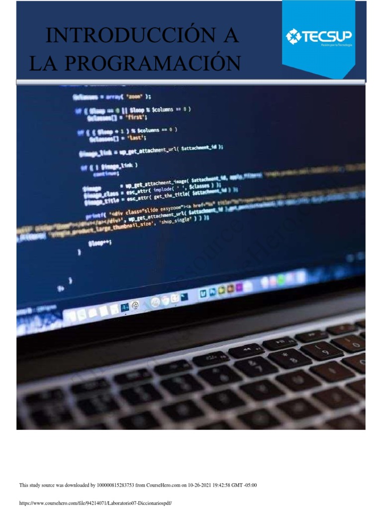 Laboratorio07 Diccionarios PDF | PDF | Informática | Software