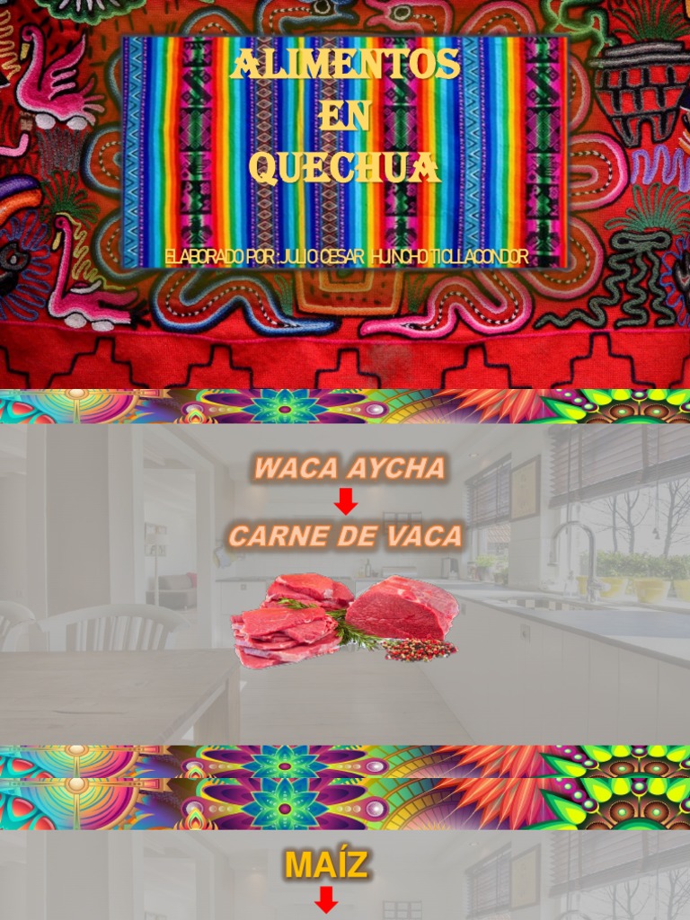 Alimentos en Quechua | PDF