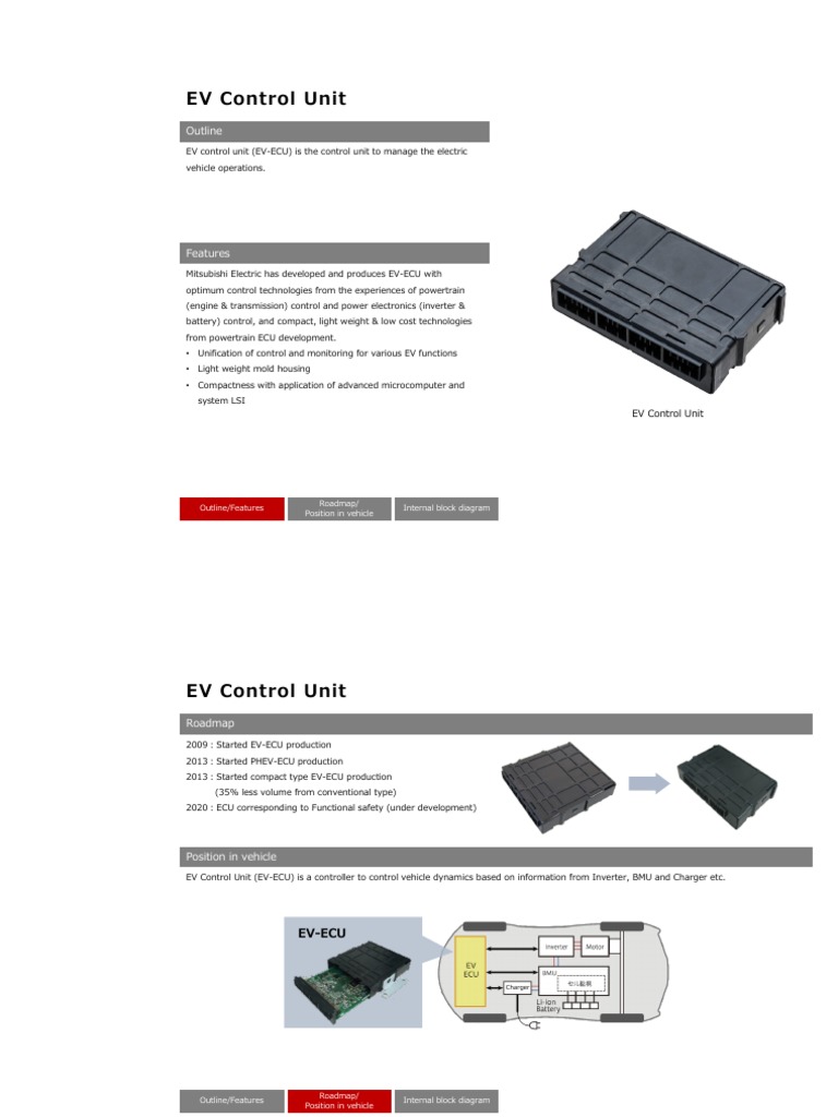 Ev - Control - Unit Mitsubishi | PDF | Integrated Circuit | Electrical ...