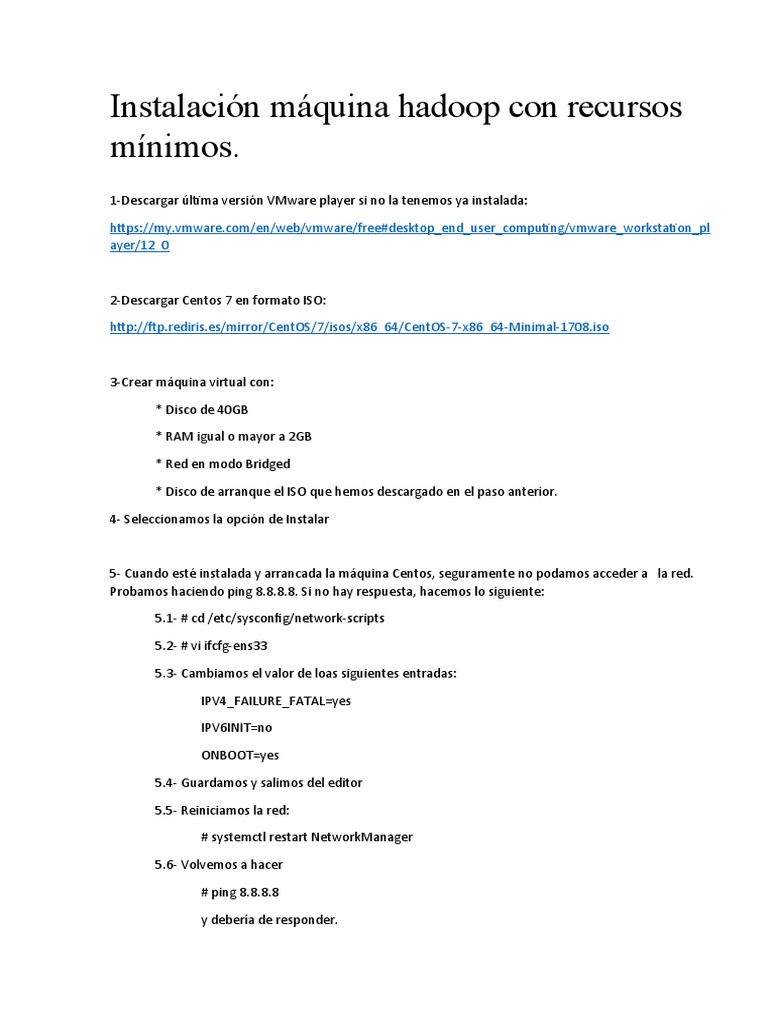 Instalacion Hadoop Centos 7 | PDF | Apache Hadoop | Java (lenguaje de ... Instalacion Hadoop Centos 7 | PDF | Apache Hadoop | Java (lenguaje de ...
