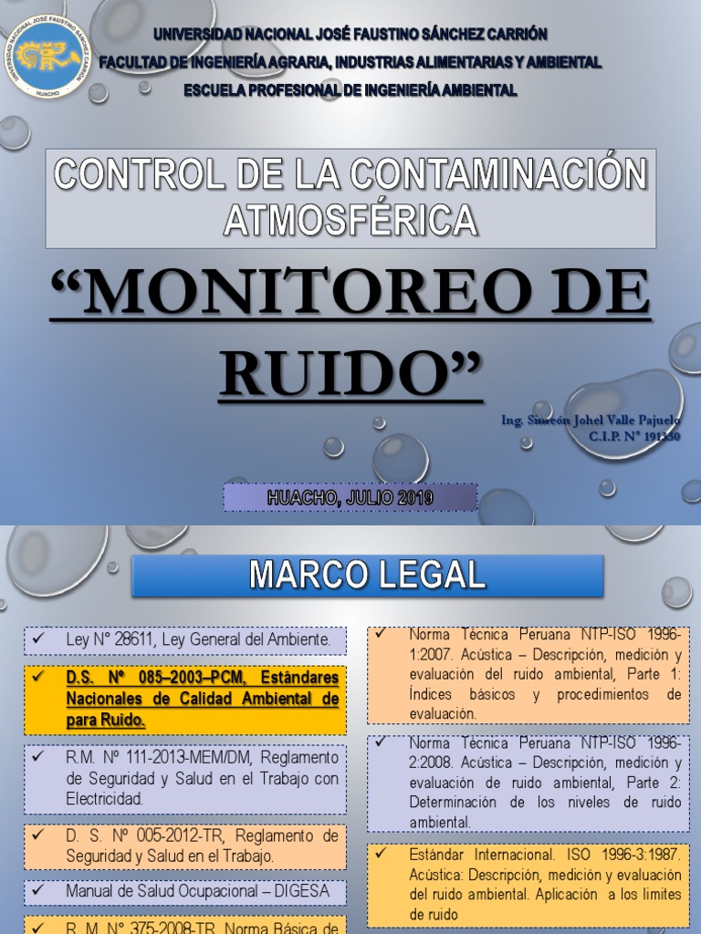 Monitoreo de Ruido Ambiental | PDF | Decibel | Calibración