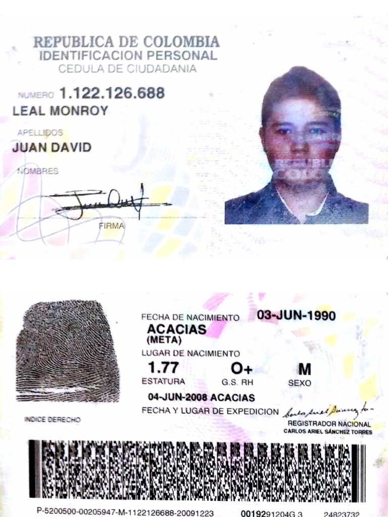 Cédula David Leal | PDF
