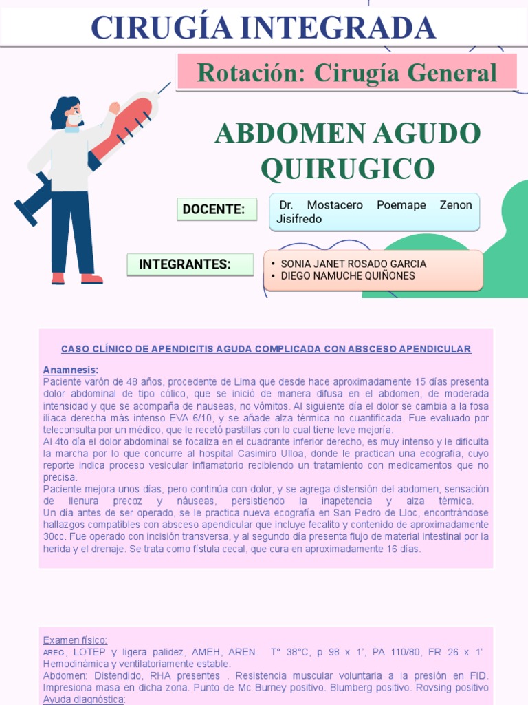 Abdomen Agudo Quirurgico | PDF | Enfermedades y trastornos | Ciencias de la Salud