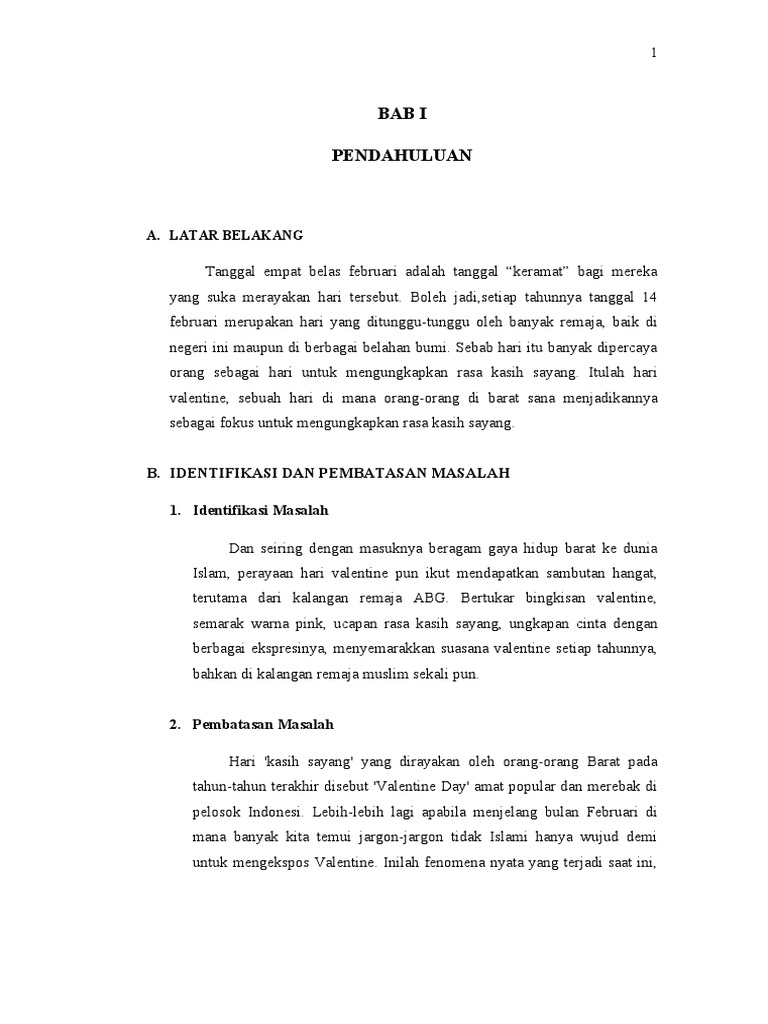 Makalah Budaya Valentine | PDF