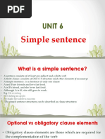 Understanding Simple Sentences | PDF | Subject (Grammar) | Clause