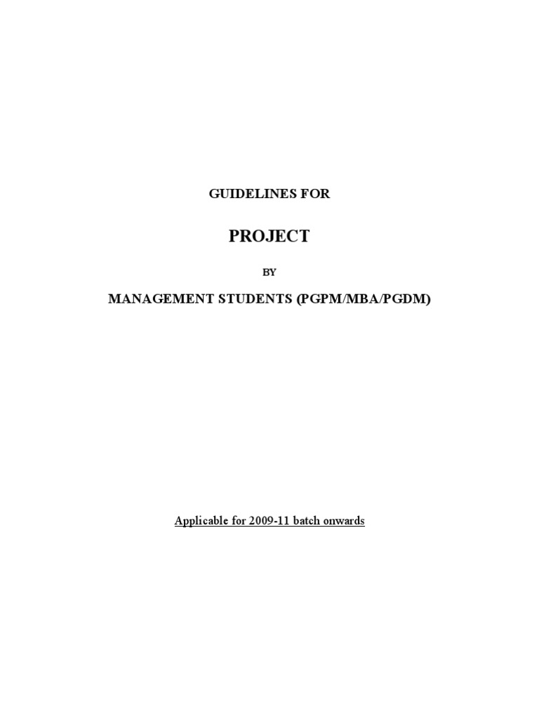 Project Guidelines | PDF | Data Analysis | Survey Methodology