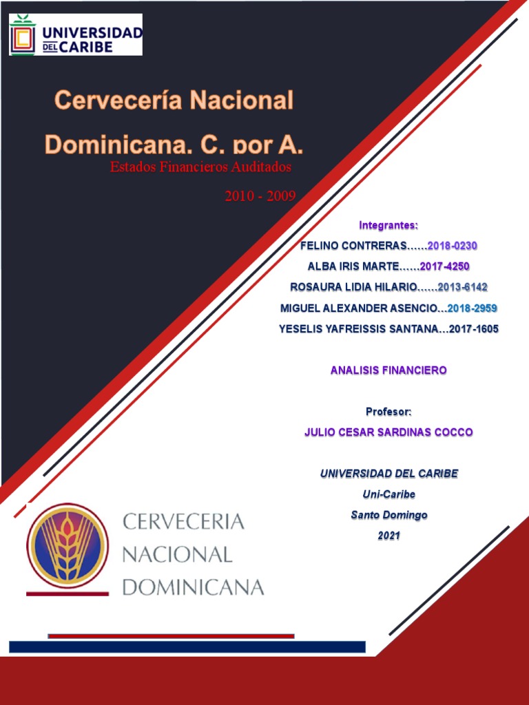 Marte Almonte-Alba Iris-Analisis Financiero-Trabajo Final | PDF ...