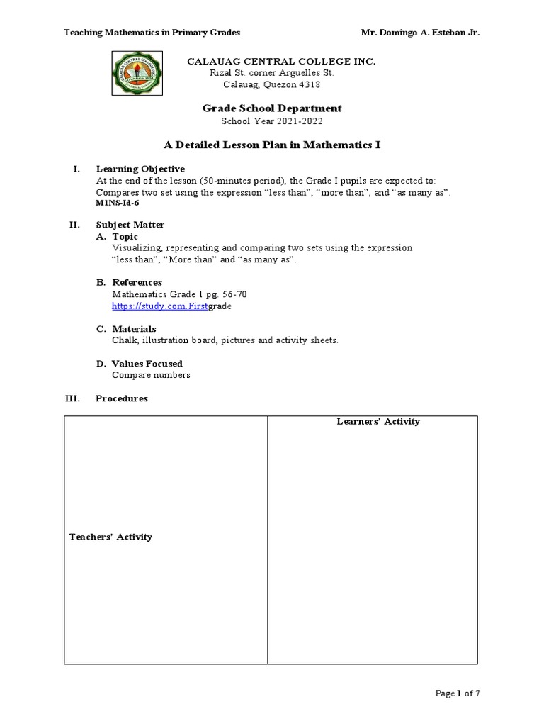 Detailed Lesson Plan Revised Pair 5 | PDF | Lesson Plan | Teachers Detailed Lesson Plan Revised Pair 5 | PDF | Lesson Plan | Teachers
