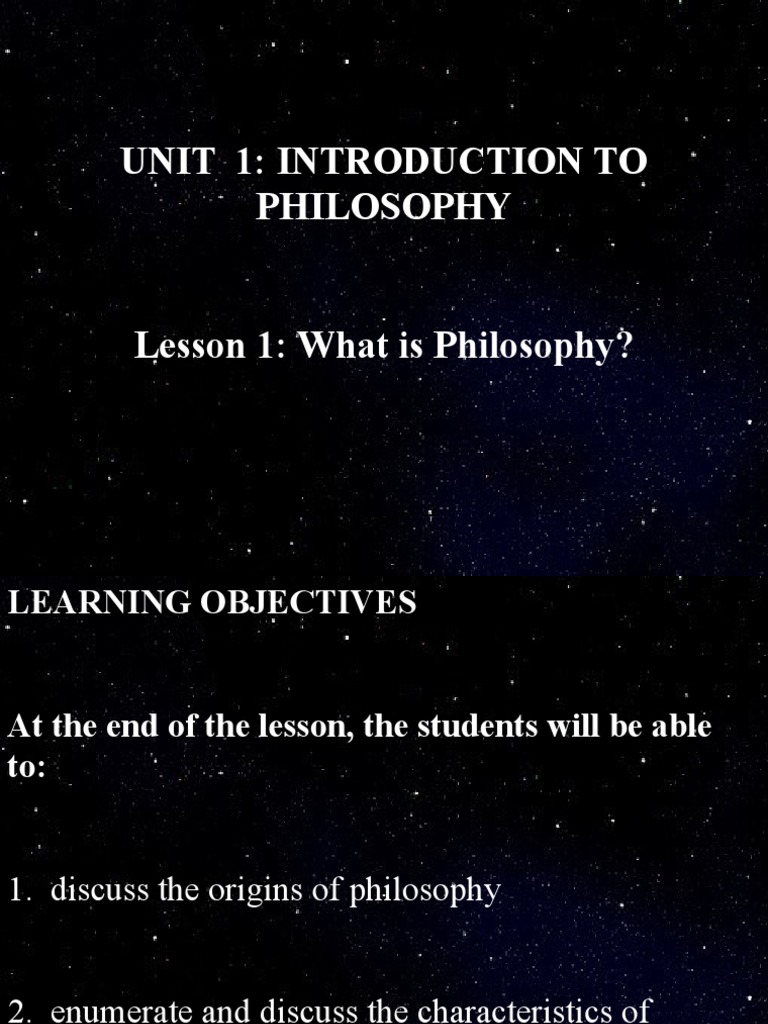 Lesson 1 What Is Philosophy | PDF | Plato | Reason