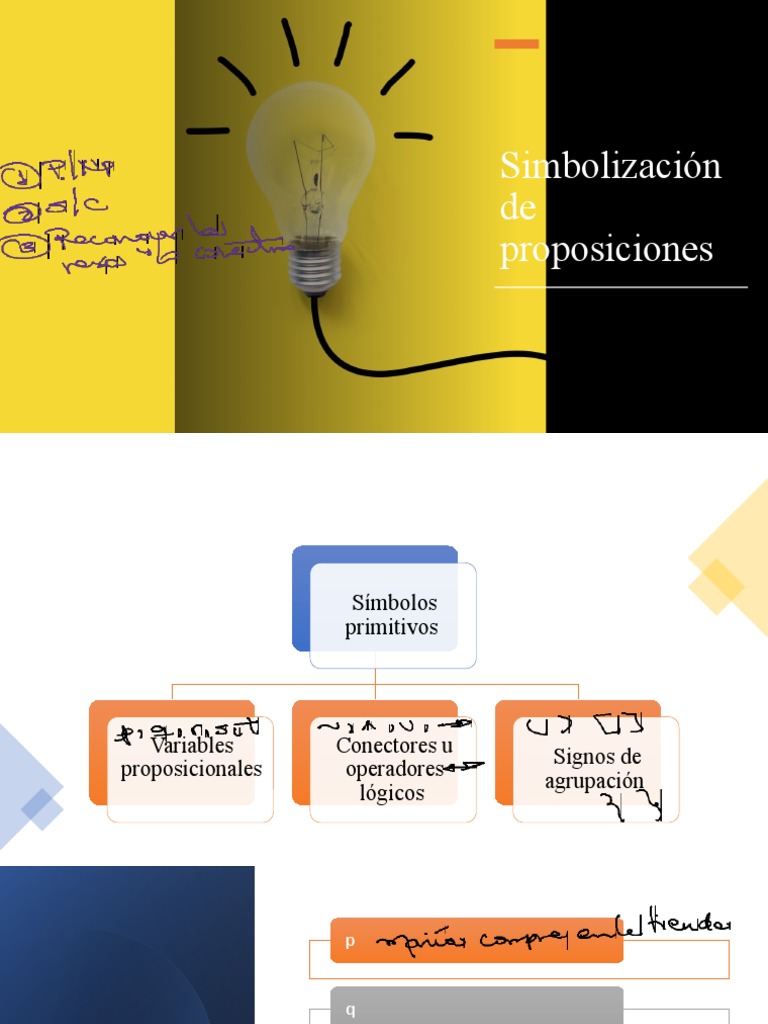 Simbolización de Proposiciones | PDF