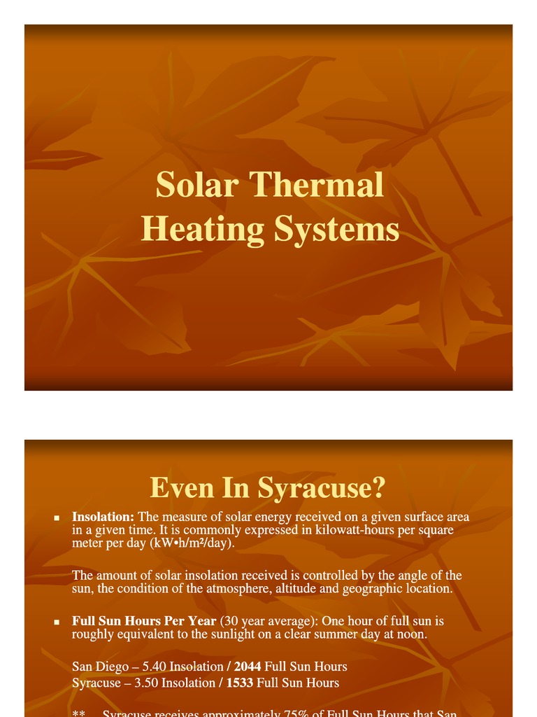 Solar Thermal Solar Thermal Solar Thermal Solar Thermal Heating Systems ...