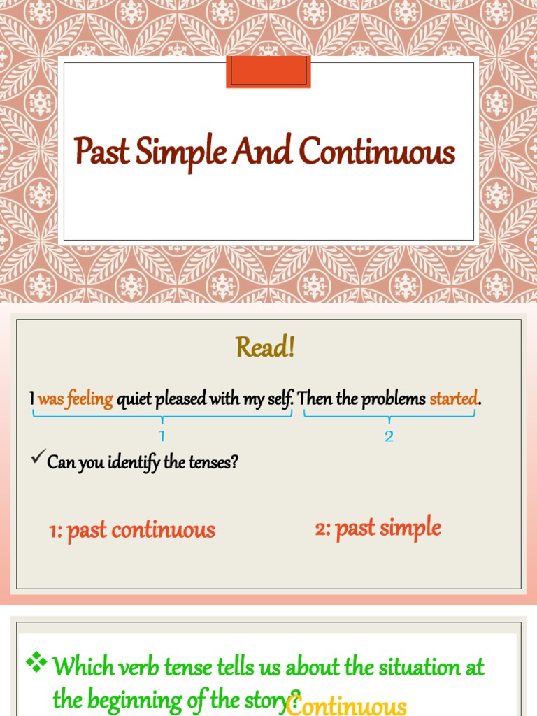 Understanding Past Simple vs. Continuous | PDF | Art
