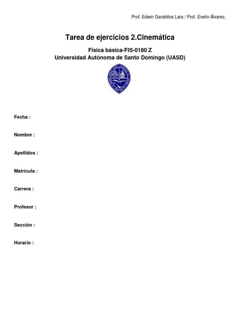 Tarea de Ejercicios 2A | PDF