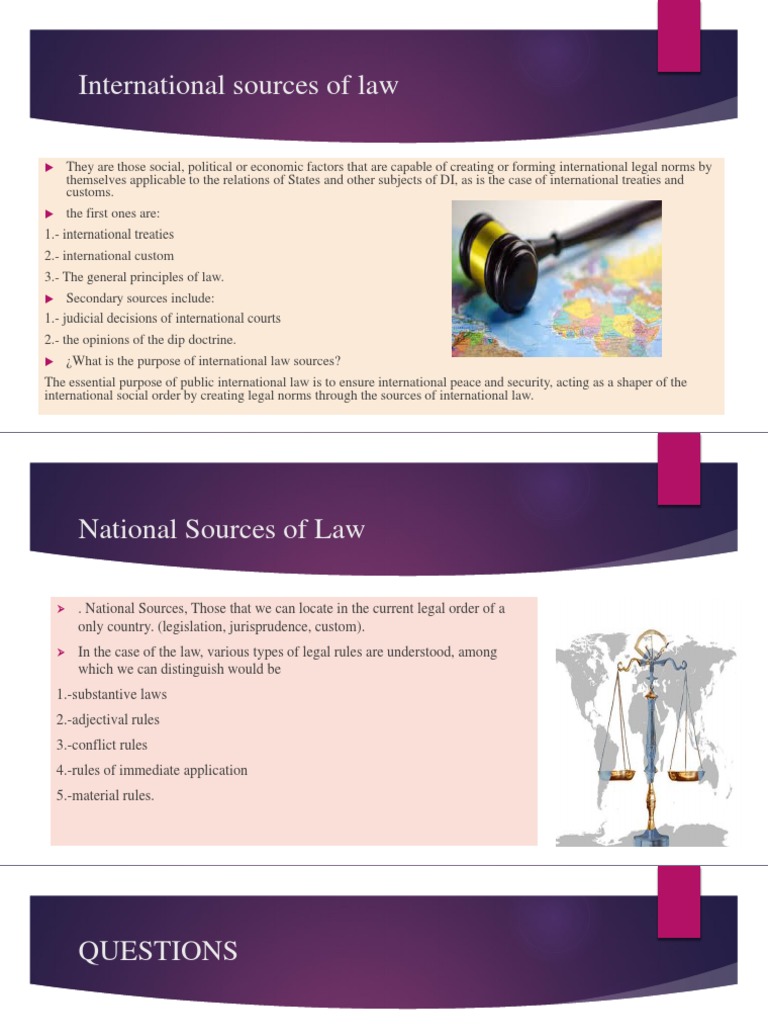 International Law Sources Explained | PDF | International Law | Sources ...