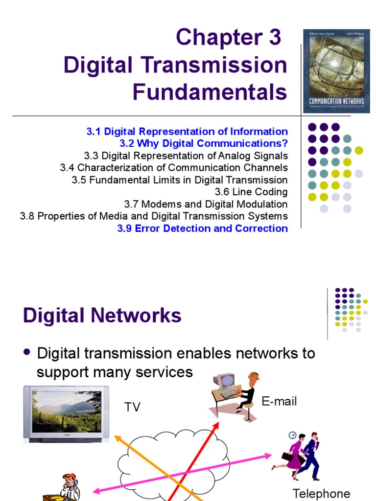 Digital Transmission Fundamentals: 3.1 Digital Representation of ...
