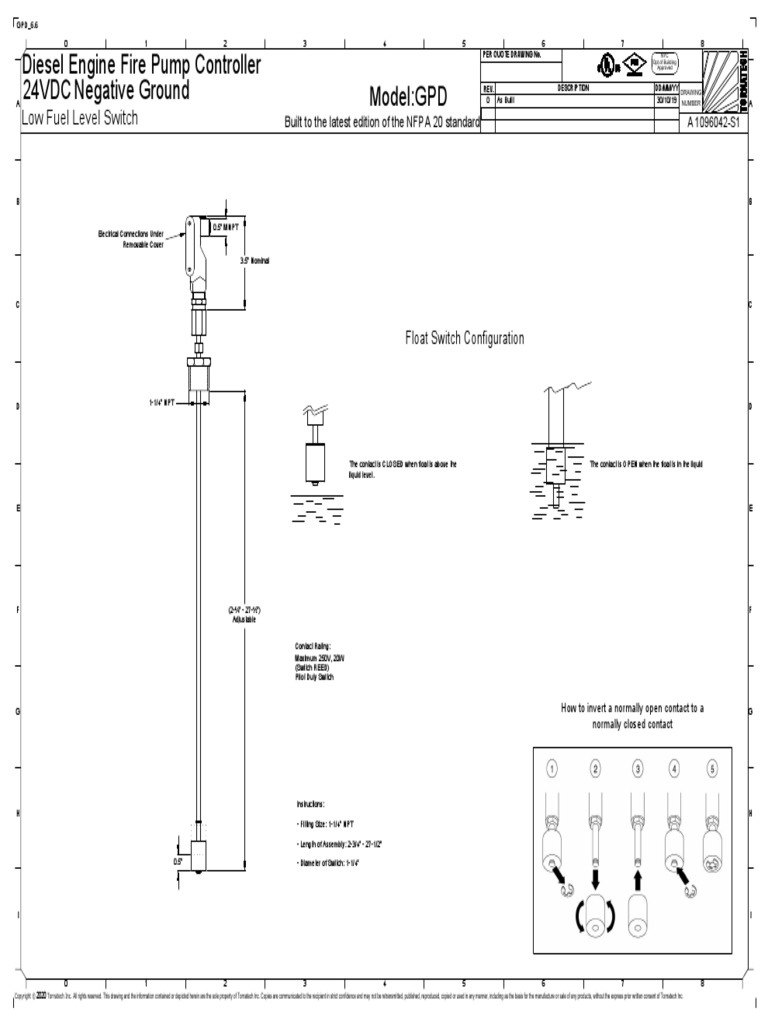 Diagrama Eléctrico de Tablero Tornatech GPD | PDF | Switch | Mechanical Engineering
