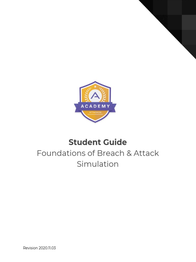 Foundations of Breach & Attack Simulation: Student Guide | PDF ...